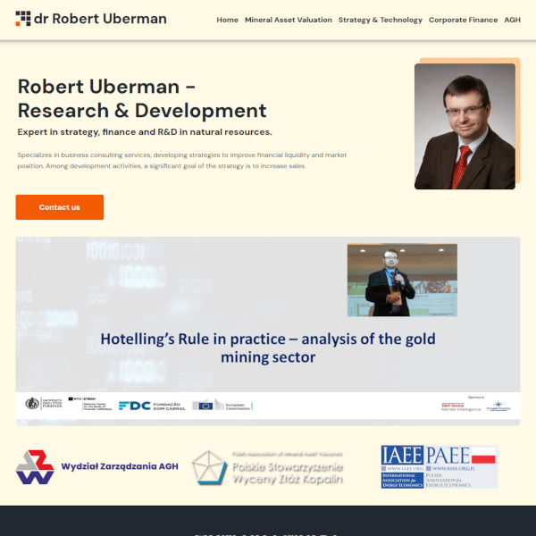 dr Robert Uberman - badania i rozwój